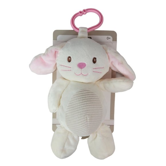 Kellytoy | Toys | Nwt Kellytoy Rabbit Plush Cream Pink Embroidery Pink ...